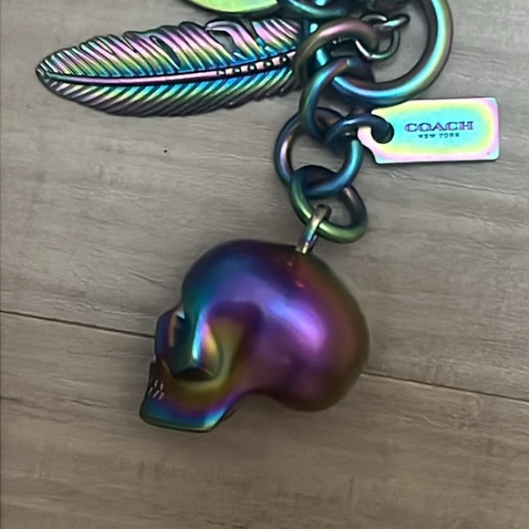 Coach | Accessories | Rare Coach Metallic Rainbow Oil Slick Crystal ...